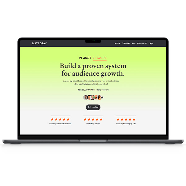 Matt Gray – Founder OS Program - GeniCourses