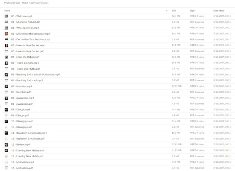 Michael Breen – Habit Hacking - GeniCourses