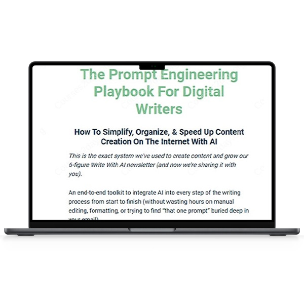 Dickie Bush & Nicolas Cole – The Prompt Engineering Playbook For ...
